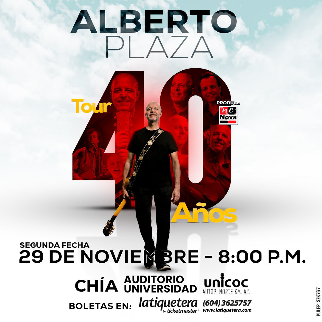 Alberto Plaza Tour 40 años Chía | La Tiquetera