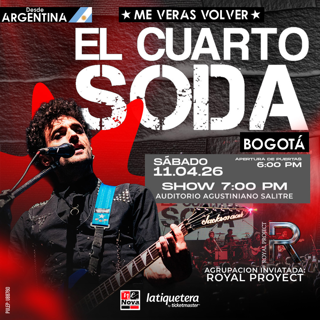 Cuarto Soda Me veras volver en Bogotá | El Cuarto Soda Me veras volver