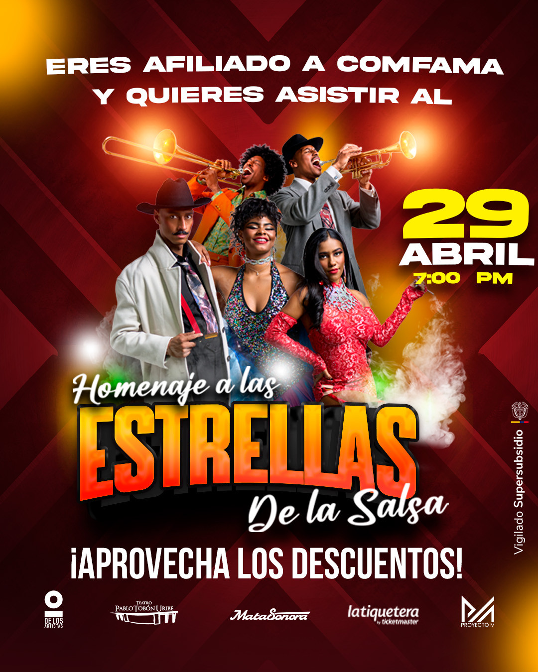Homenaje a las estrellas de la salsa | Teatro Pablo Tobón Uribe