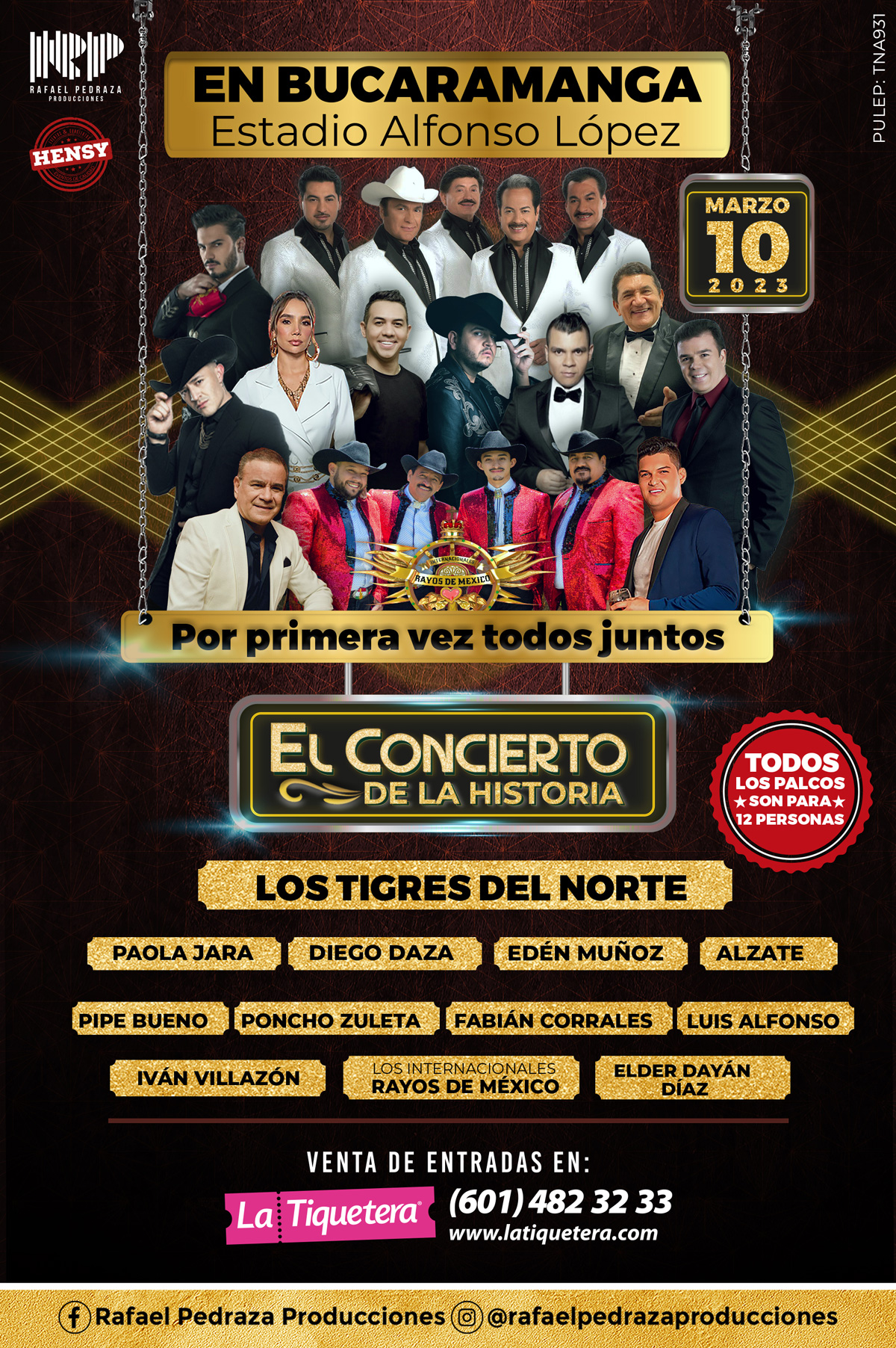 EL CONCIERTO DE LA HISTORIA BUCARAMANGA | La Tiquetera EL CONCIERTO DE LA HISTORIA BUCARAMANGA | La Tiquetera